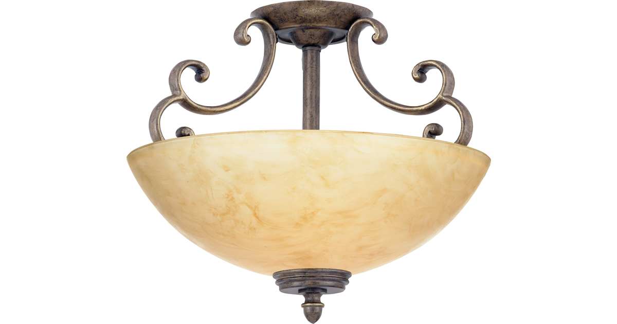 Quoizel Semi Flush Double Light Ceiling Fixture | Ferguson Home