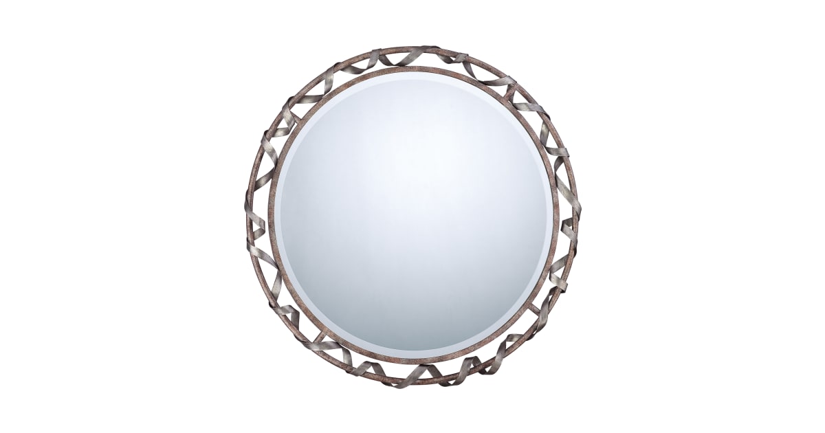 Quoizel QR971 Small Round 30"Dia. Mirror with Steel Accents from the ...