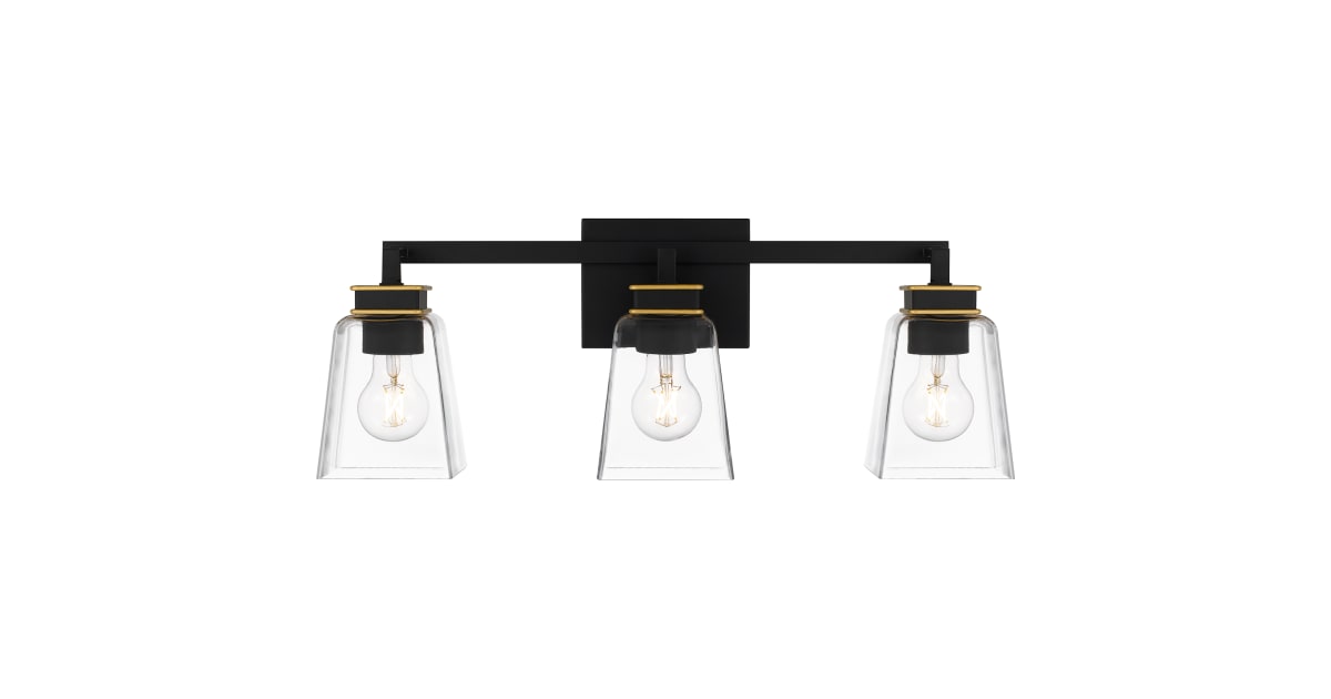 Quoizel ALY8623MBK Almany 3 Light 23" Wide Vanity Light | Ferguson Home
