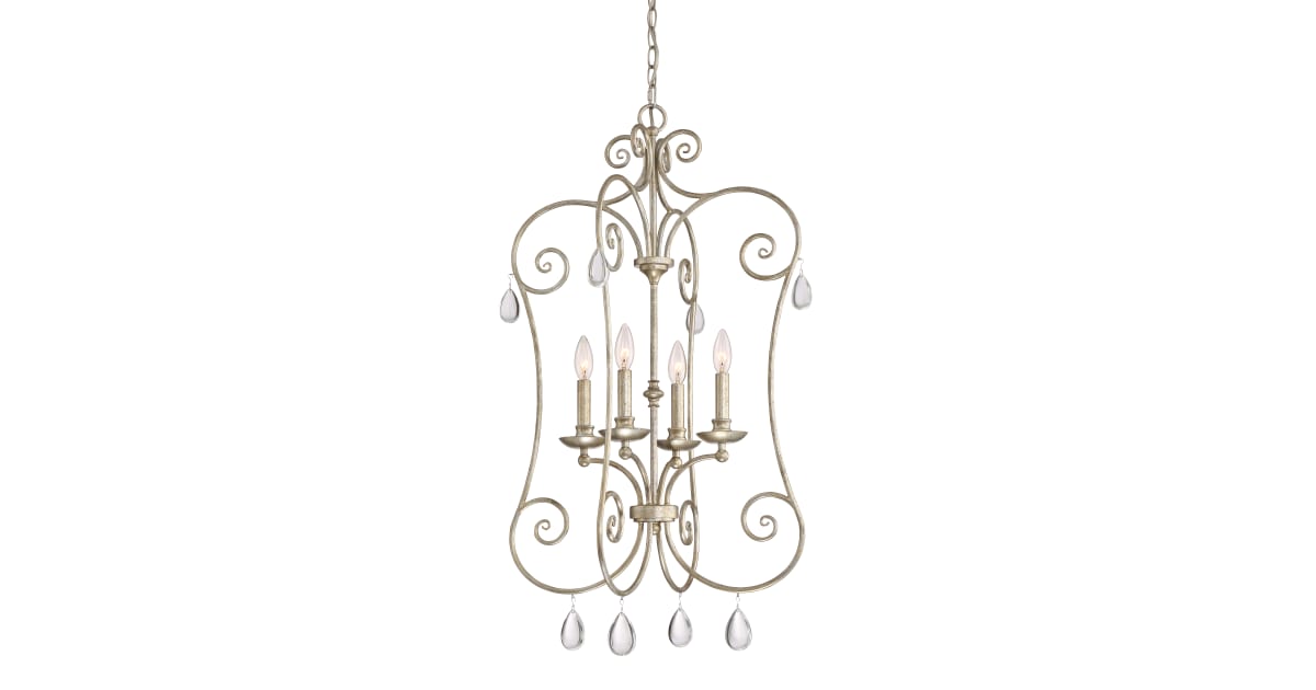 Quoizel CNT5204VG Chantelle 4 Light 21" Wide Single Tier Candle Style ...