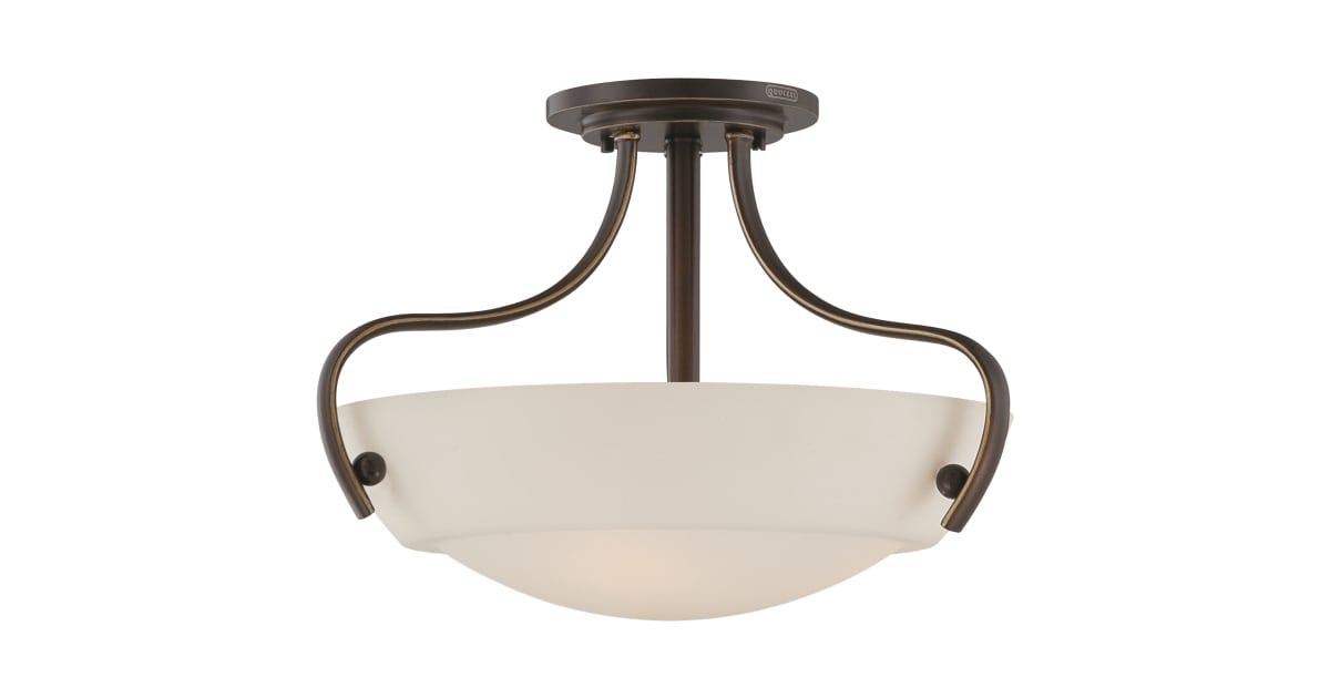 Quoizel CY1718PN Chantilly 3 Light 18" Wide Semi-Flush Ceiling Fixture ...