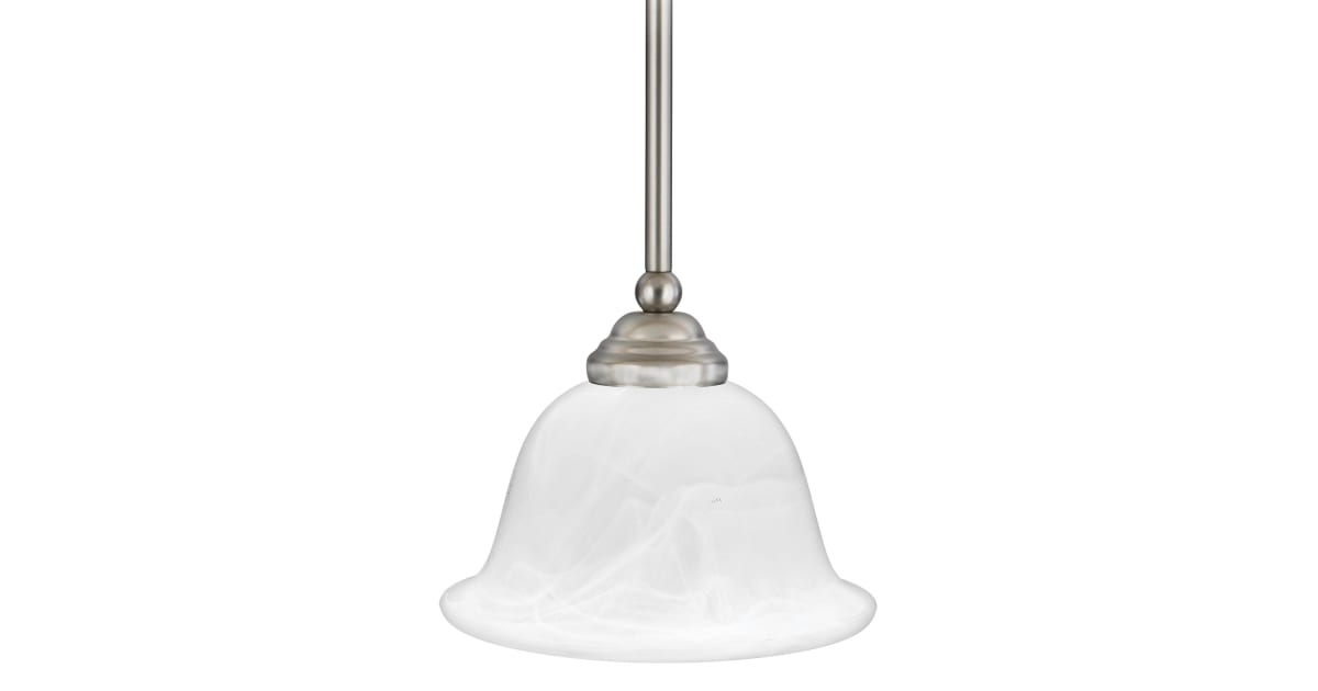 Quoizel DY1533ES Delray 1 Light Mini Pendant with Etched Glass | Build.com