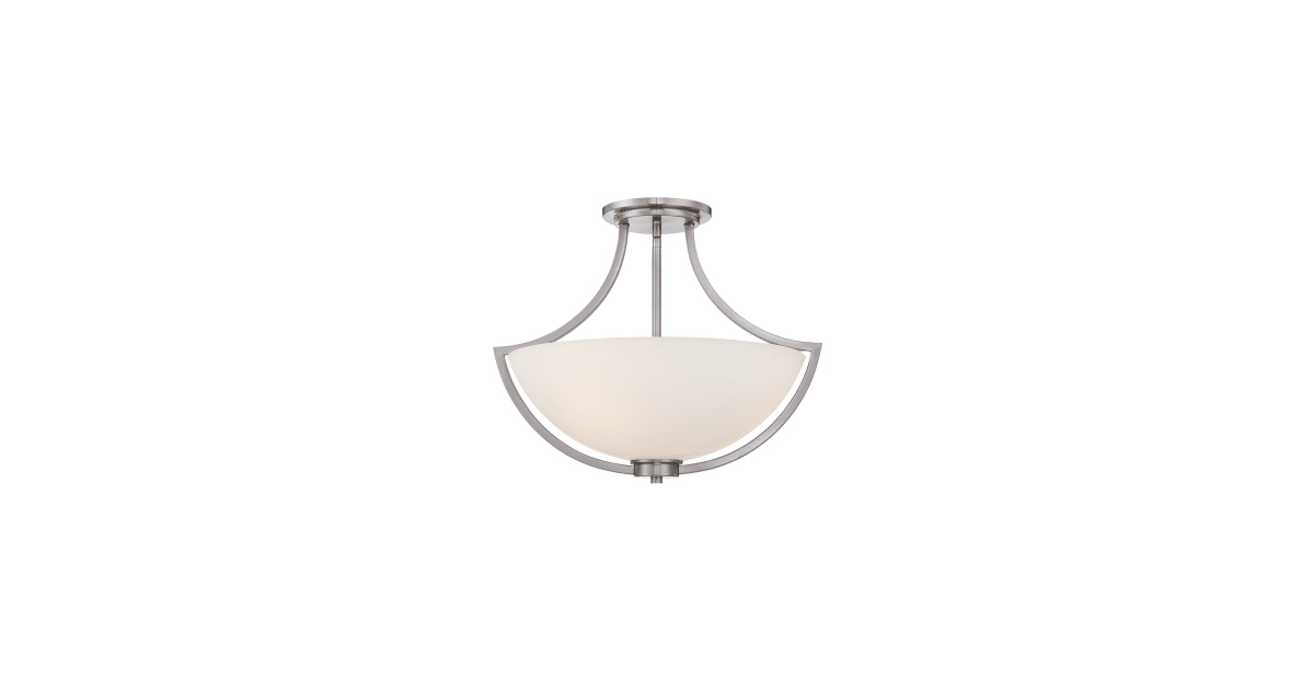 Quoizel Gilbert Semi-Flush Ceiling Fixture with 3 Lights | Ferguson Home