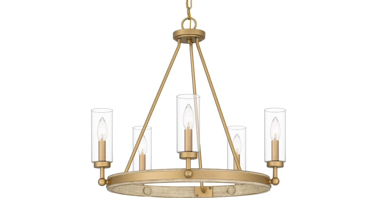 Quoizel KEL5025NWS 5 Light 24" Wide Pillar Candle Style Chandelier ...