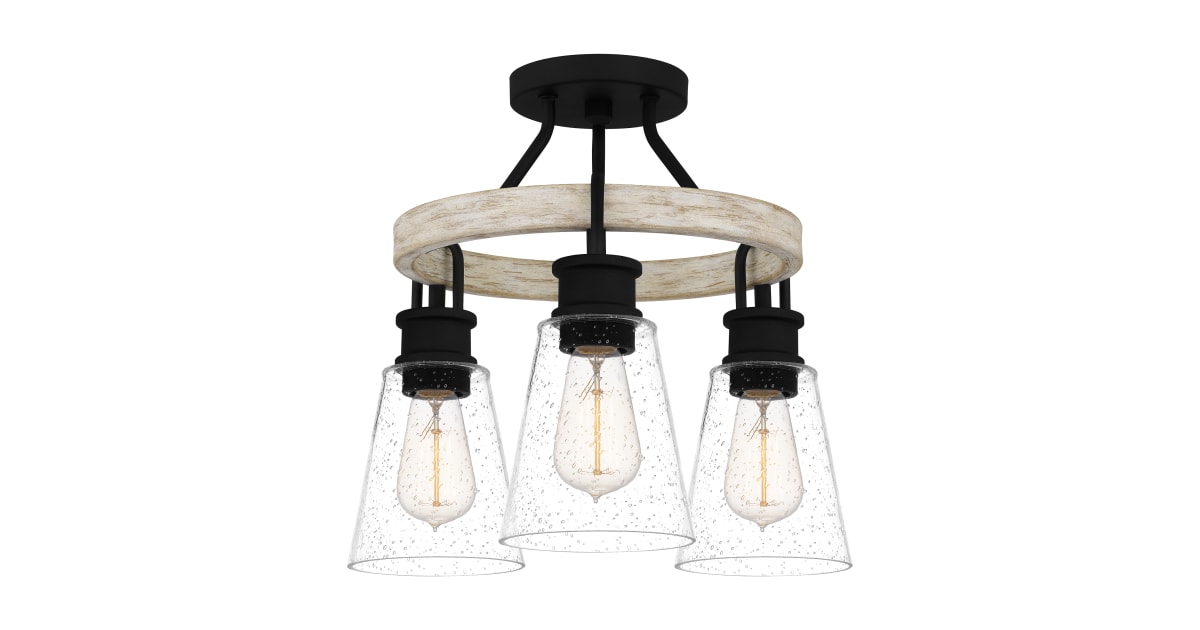Quoizel KGB1718EK Kingsbridge 3 Light 16" Wide Semi-Flush Ceiling ...