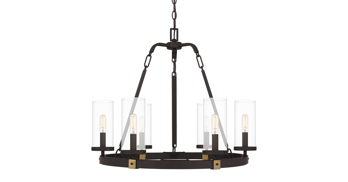 Quoizel LSB5026OZ Lisbon 6 Light 26" Wide Chandelier | Build.com