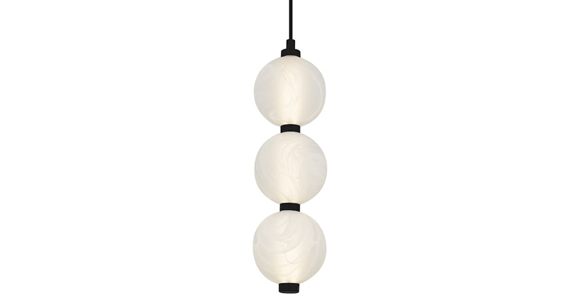 Quoizel PCCAD1505MBK Clarendon 5" Wide LED Mini Pendant with Alabaster ...