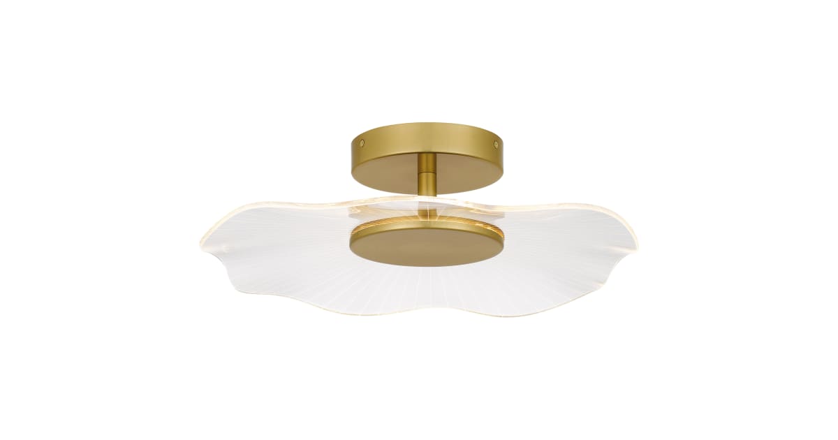 Quoizel PCIB1718BRG Ibis 18" Wide Semi-Flush Ceiling Fixture | Ferguson ...