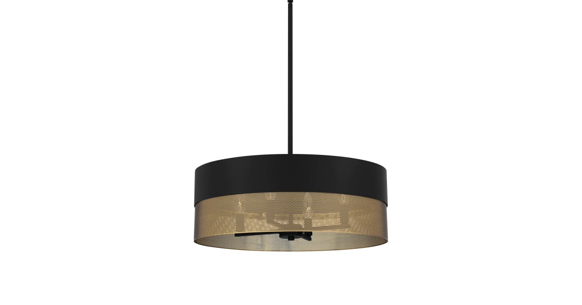 Quoizel QP6740MBK Alani 4 Light 20" Wide Pendant | Ferguson Home