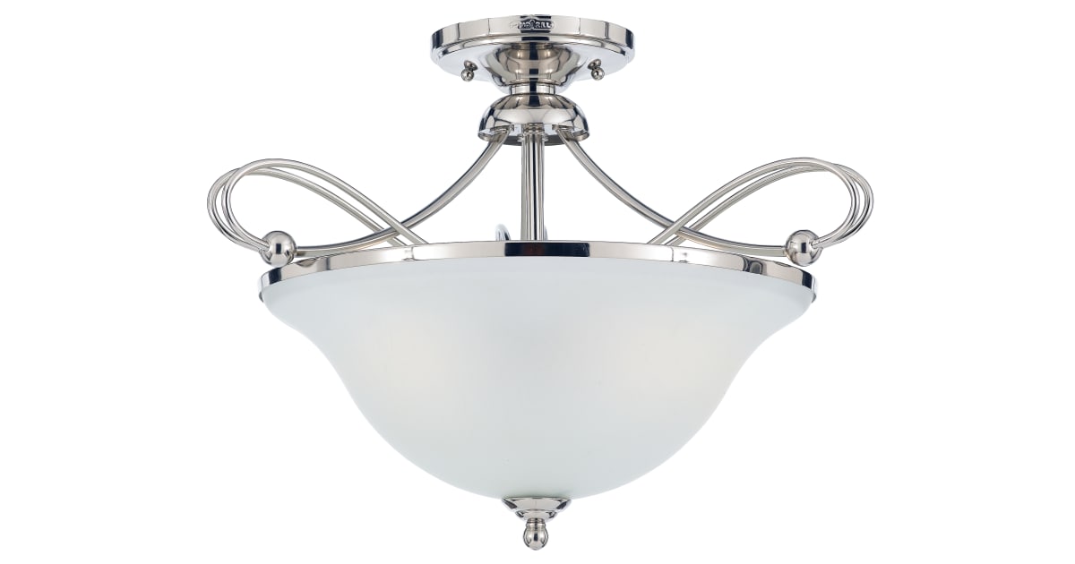 Quoizel Semi-Flush Three Light Ceiling Fixture | Build.com
