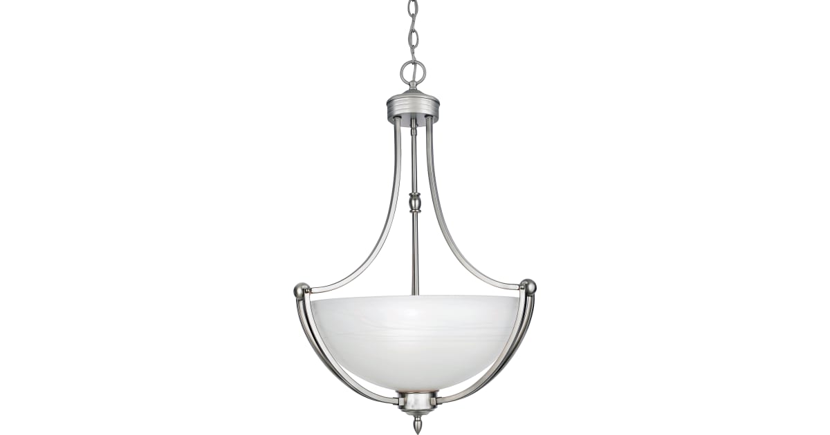 Quoizel DY1602ES Three Light Bowl Pendant from the Delray Collection ...
