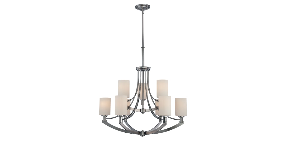 Quoizel IG5009BN 9 Light Two Tier Up Lighting Chandelier from the ...