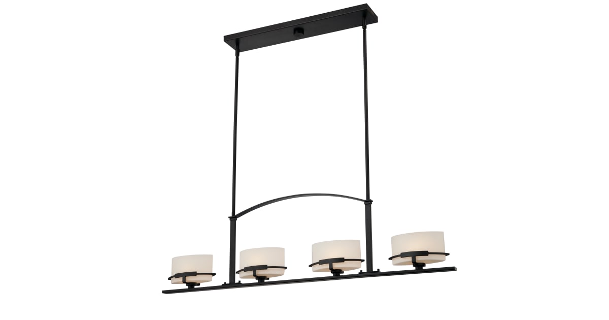 Quoizel NN443WT 4 Light Up Lighting Island / Billiard Fixture from the ...