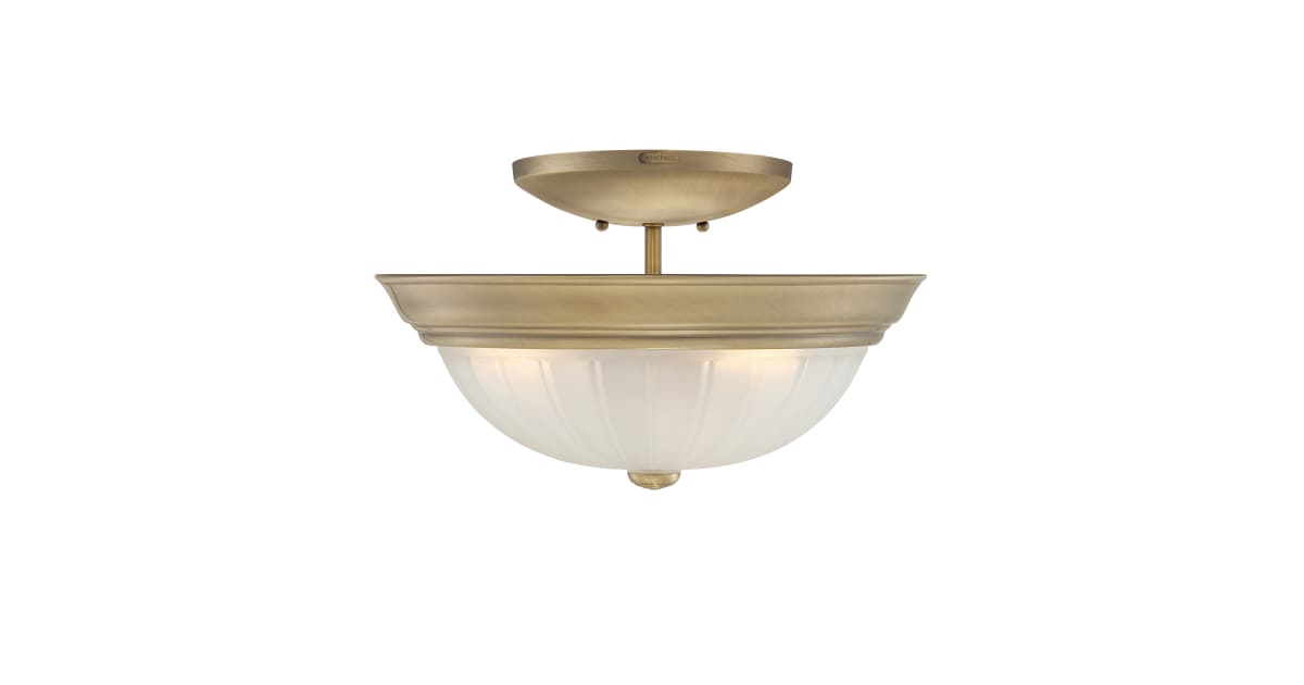 Quoizel 3 Light Semi-Flush Ceiling Fixture from the Melon Collection ...