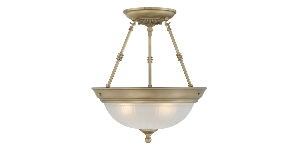 Quoizel Melon 3 Light Semi-Flush Ceiling Fixture | Ferguson Home