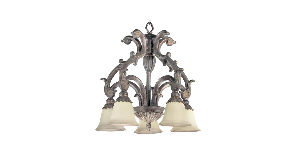 Quorum International 8403-5-99 Five Light Chandelier from the ...
