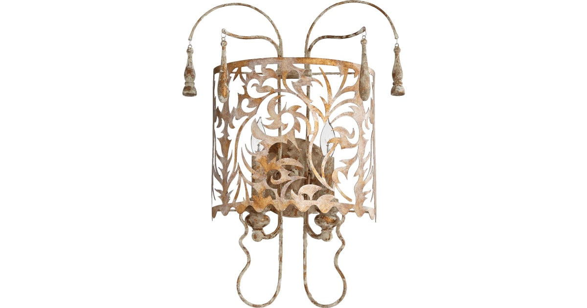 Quorum International 5355-2-61 Leduc 2 Light Wall Sconce | Build.com