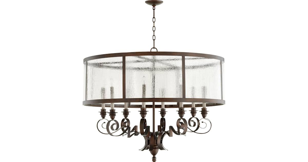 Quorum International 6082-8-39 Champlain 8 Light 38" Wide Taper Candle ...