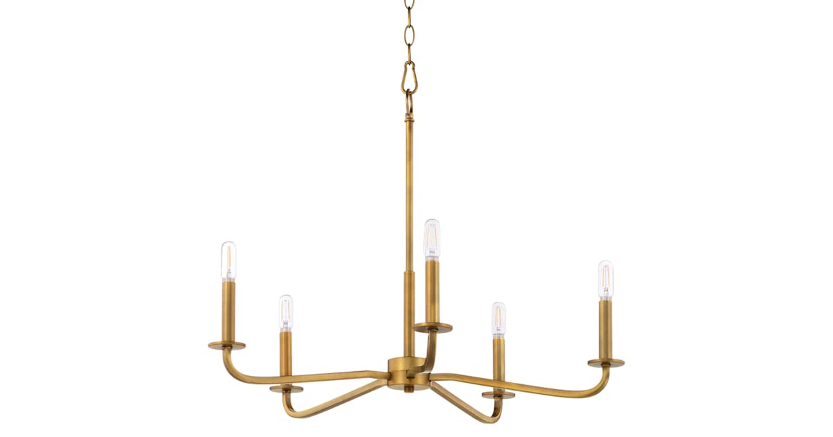 Quorum International 6307-5-47 Rutherford 5 Light 25" Wide Taper Candle ...