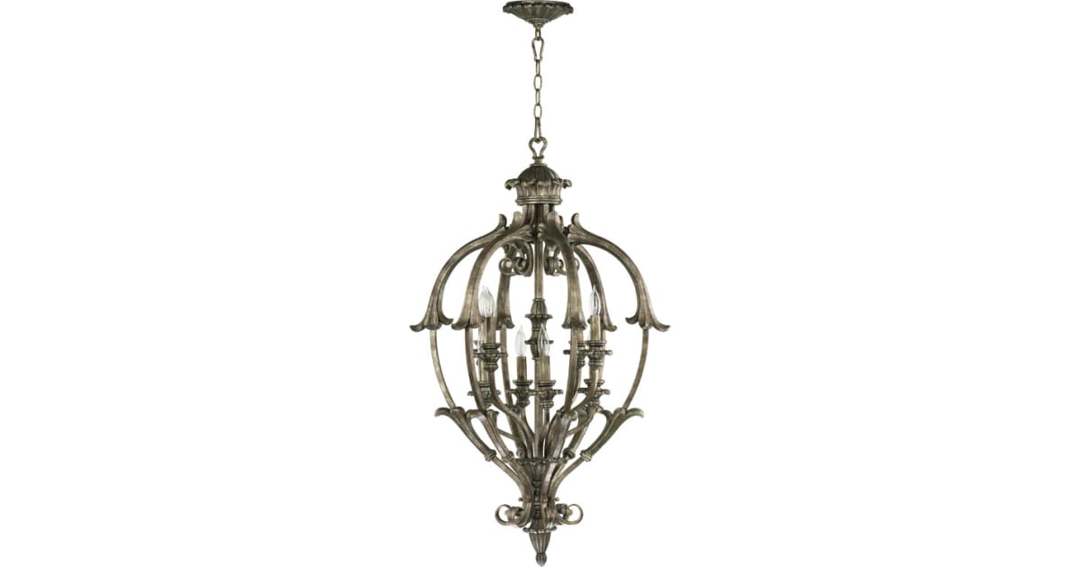 Quorum International 6800-8-58 Eight Light Up Lighting Foyer Chandelier ...