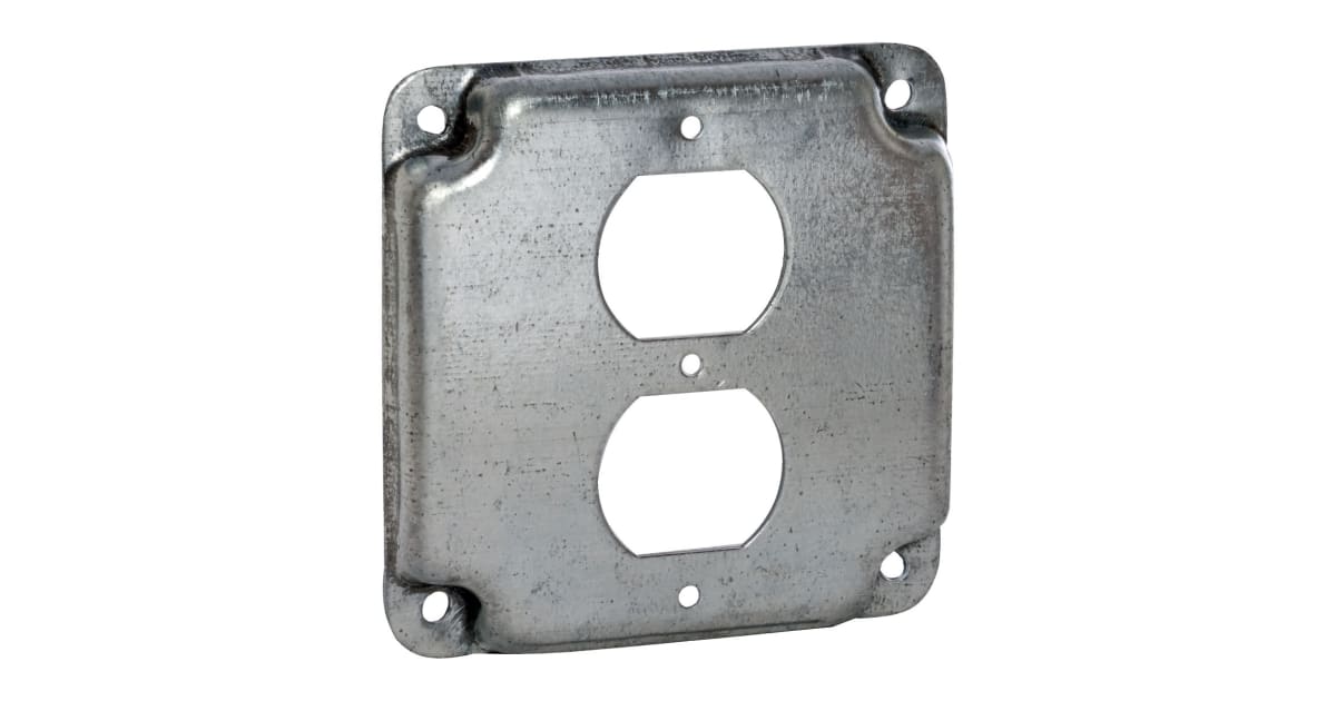 Raco 902C 4-3/16" Square Duplex Crushed Corner Cover | Ferguson Home