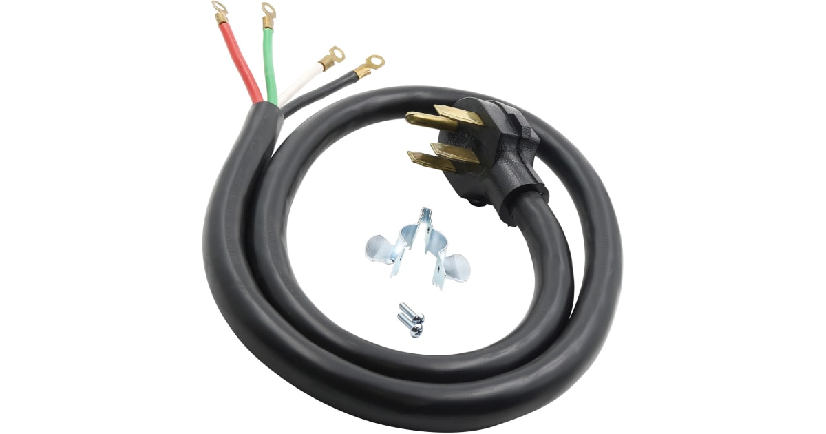 Raptor Tools RAP34009 50 Amp 4 ft. 6/2 and 8/2 SRDT 125/250V Range Cord ...