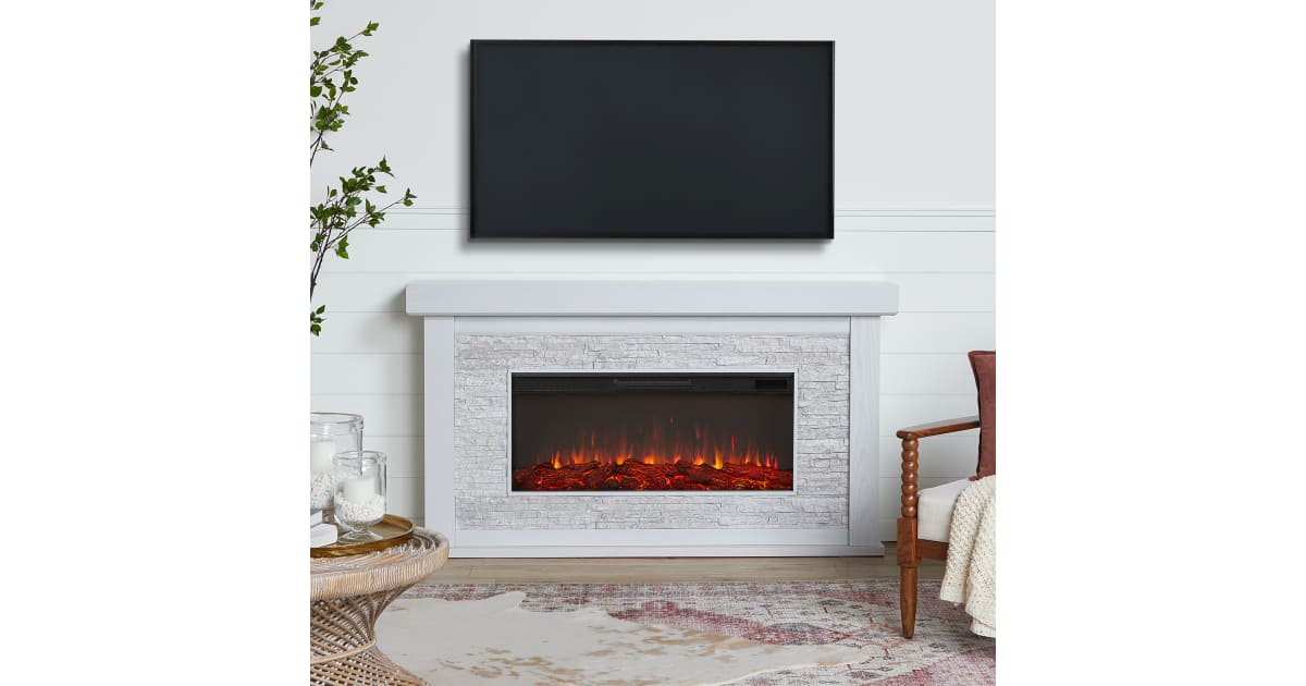 Real Flame 13054E-BNE Shorewood 5,100 BTU 66 Inch Wide Freestanding ...