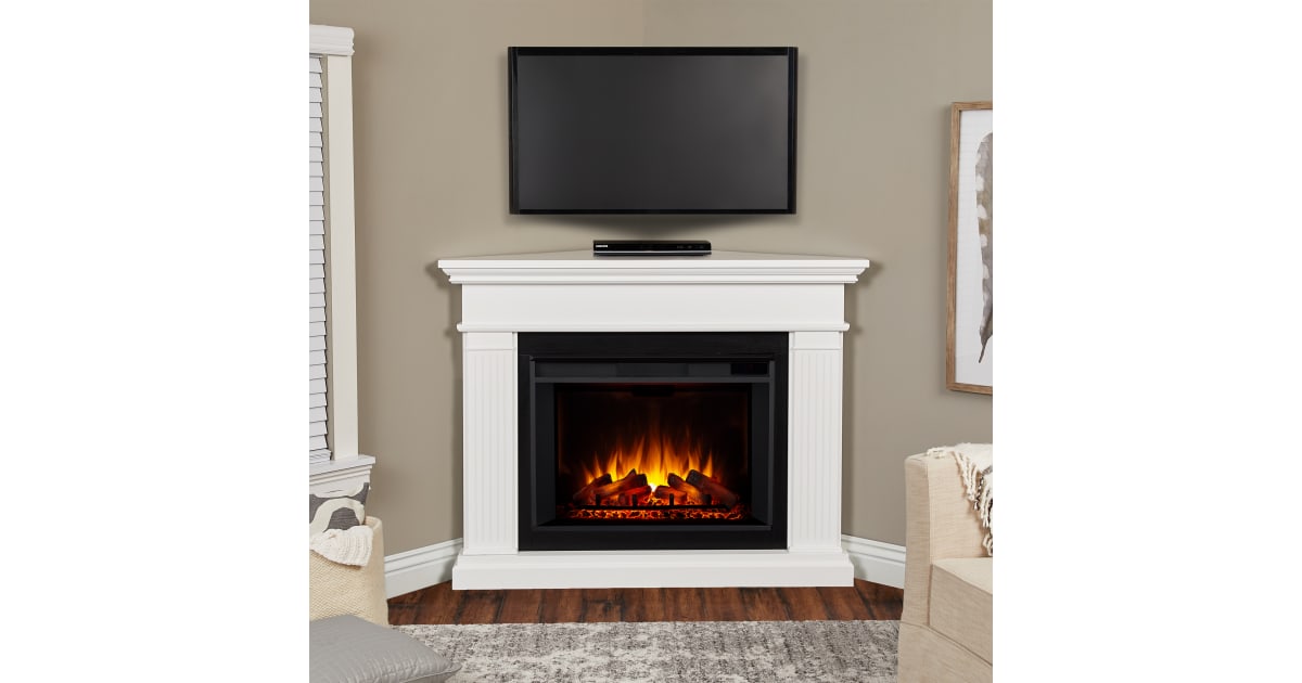 Real Flame 8050E-W Kennedy Grand 5000 BTU 56 Inch Wide Freestanding ...