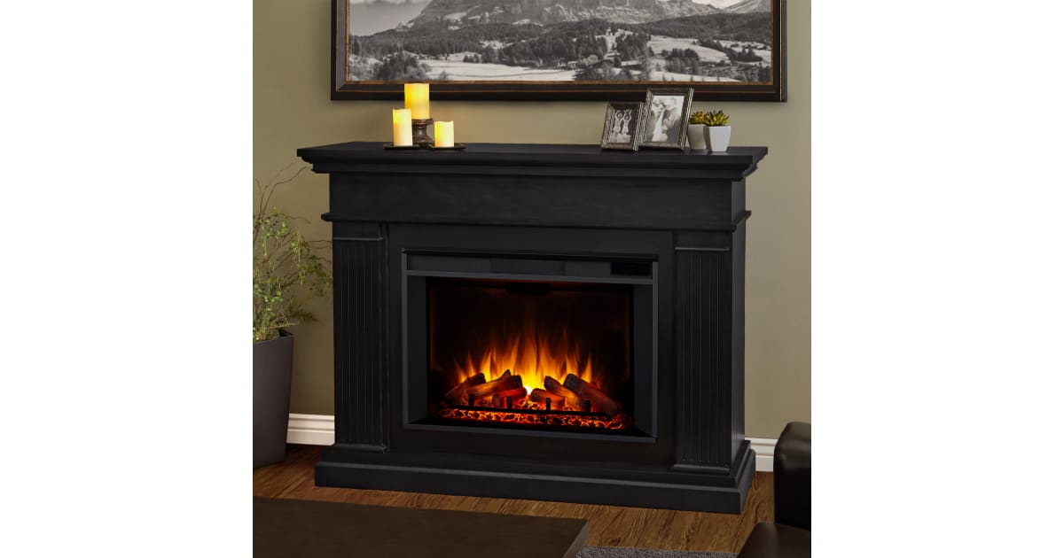 Real Flame 8770E-BK Centennial Grand 5000 BTU 56 Inch Wide Free ...