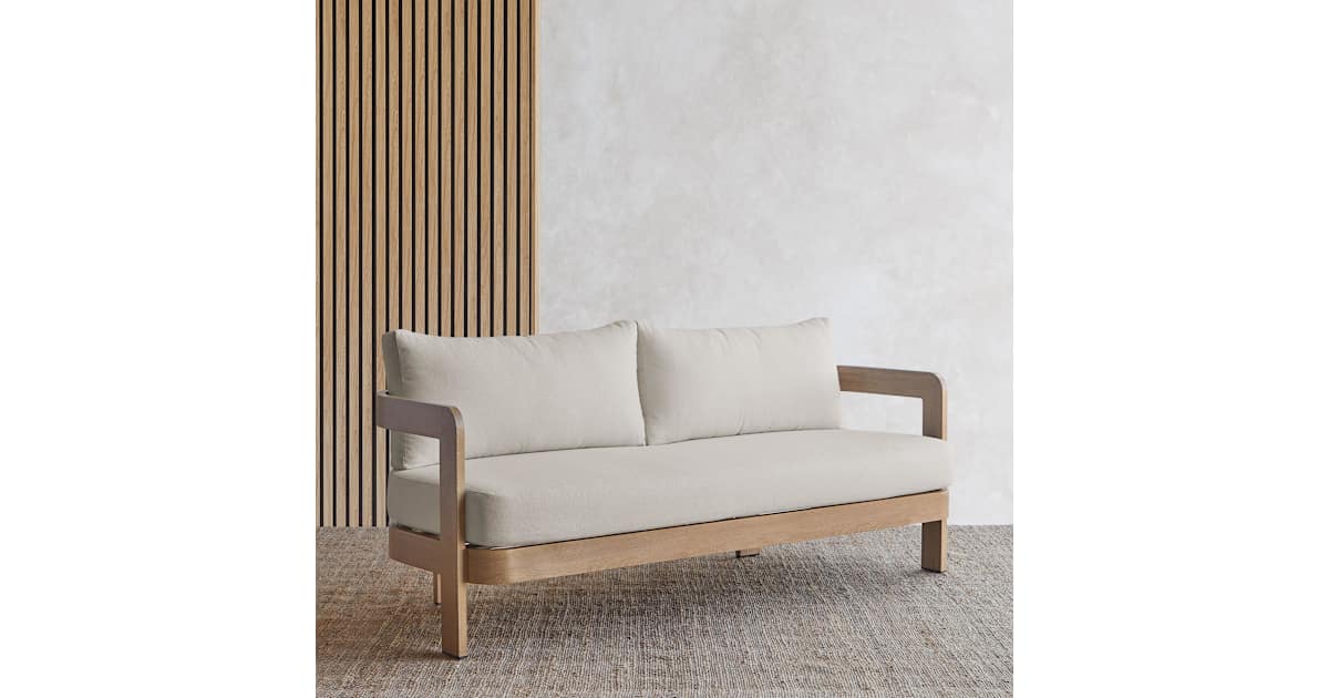 Real Flame 13096-WDLK Arlo 73" Wide Aluminum Sofa | Ferguson Home