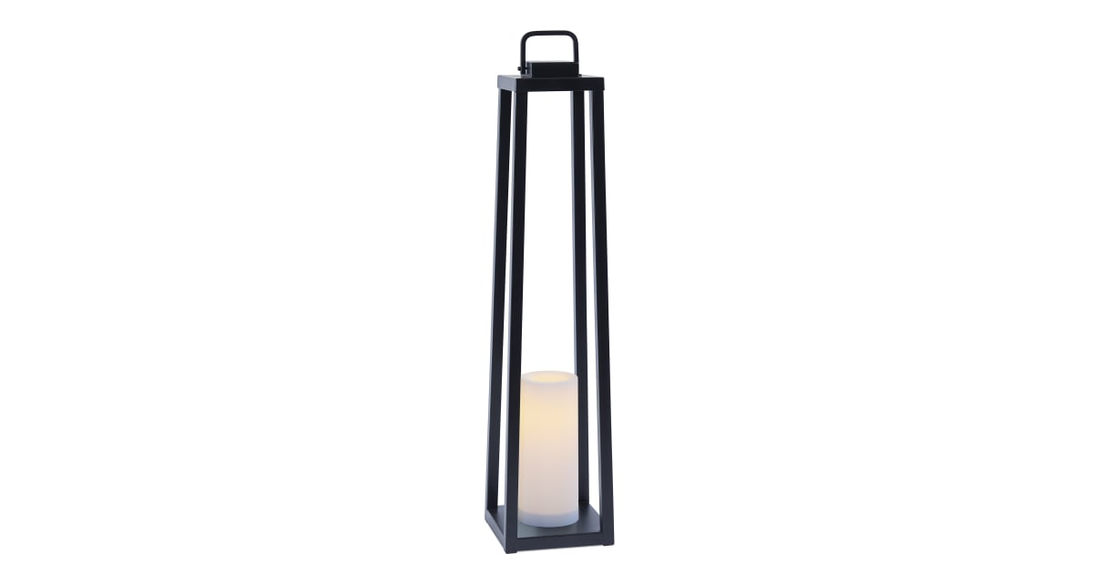 Real Flame 161-BLK Redvale 35" Tall LED Outdoor Column Floor Lamp ...