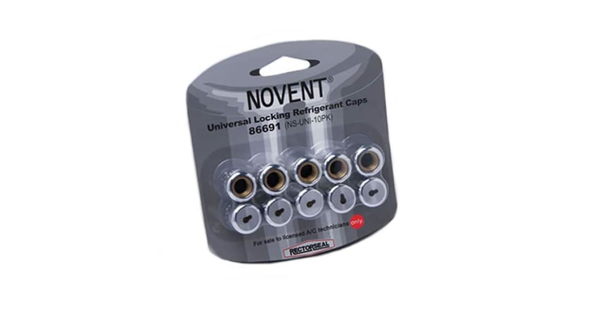 Rectorseal 86691 Novent Universal 1/4" Thread Silver Cap - 10 Pack ...