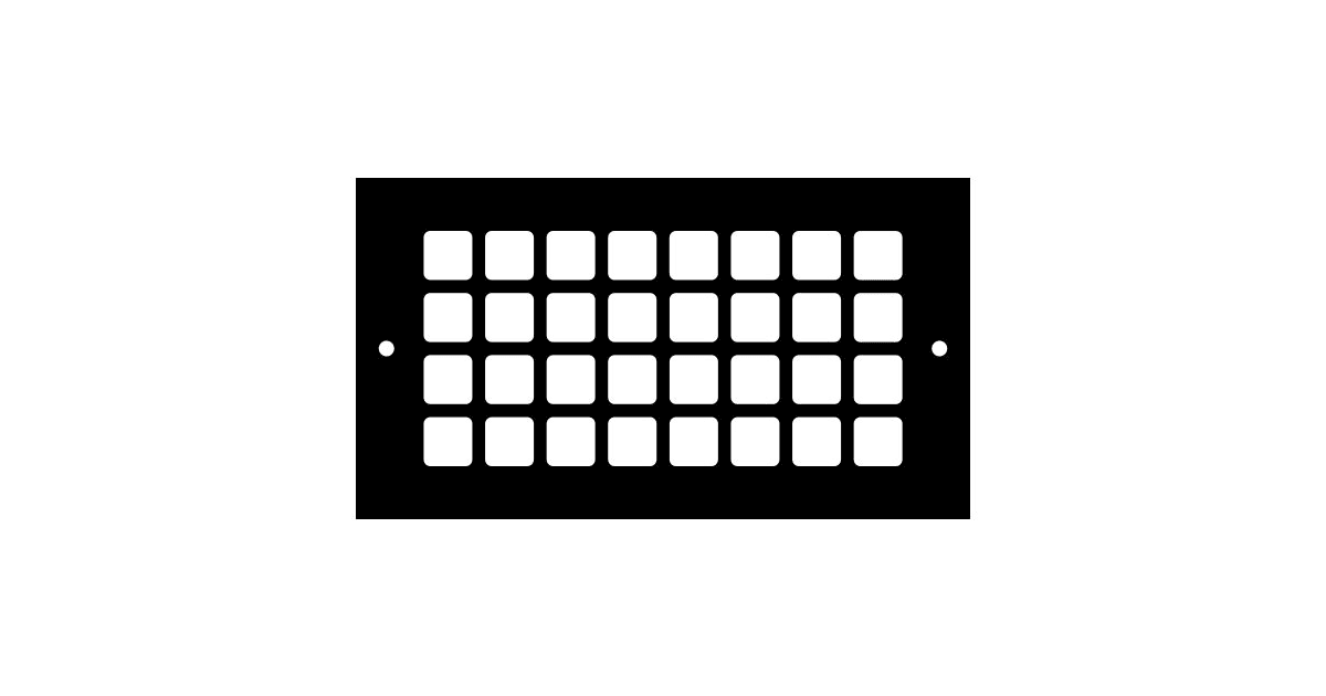 Reggio Registers G610-SBNH Grid Series 4" x 8" Floor Grille without ...