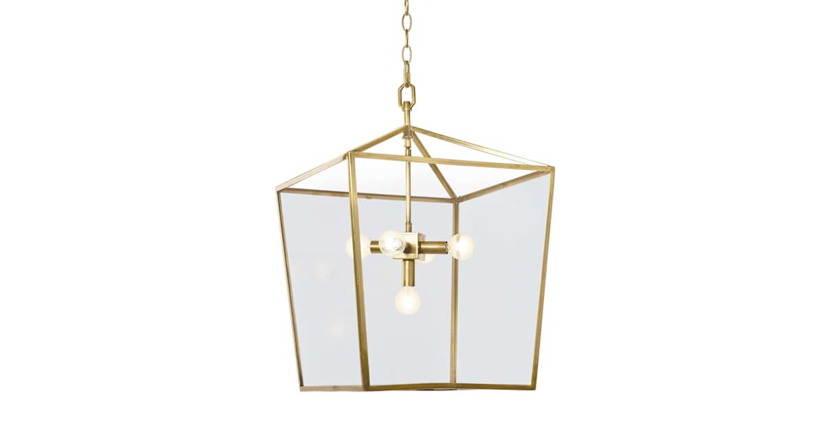 Regina Andrew 16-1039NB Camden 5 Light 17" Wide Semi-flush Lantern ...