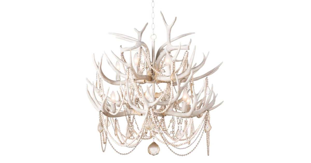 Regina Andrew 16-1203 Cheyanne 12 Light 34" Wide Antler Candle Style ...