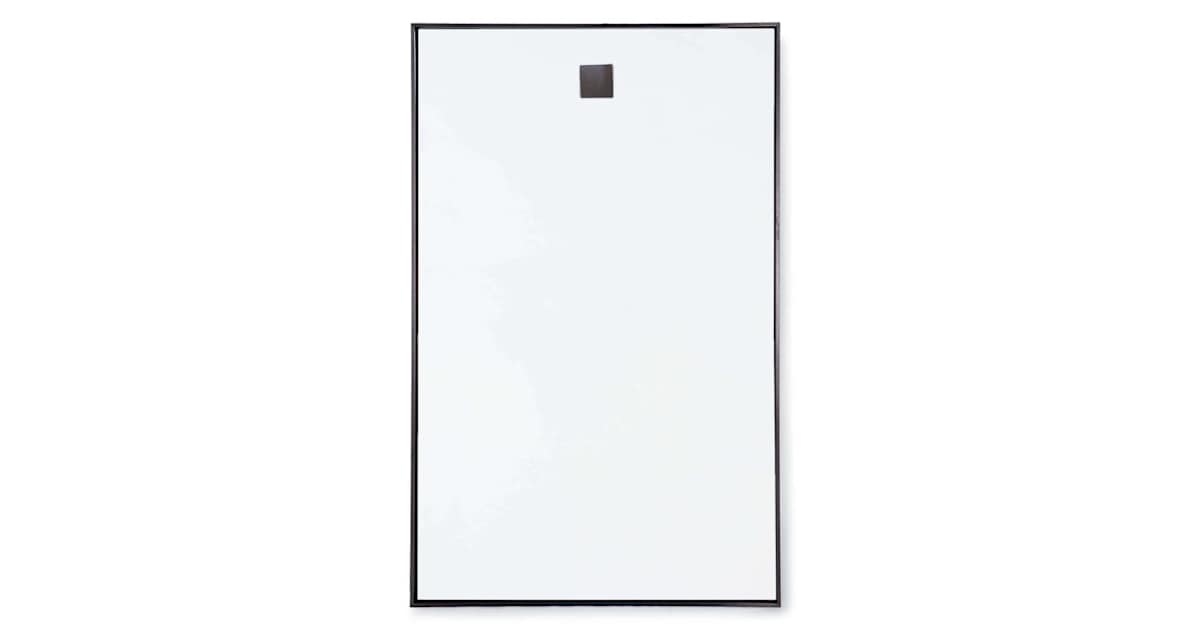 Regina Andrew 21-1046STL Hanging 28"W x 44"H Rectangular Flat Stainless ...