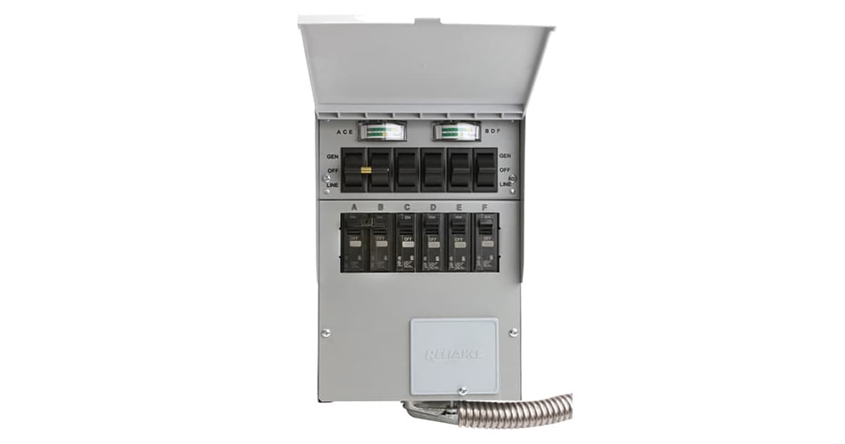 Reliance Controls A506C Pro/Tran 2 50-Amp (120 / 240V) Single-Phase ...