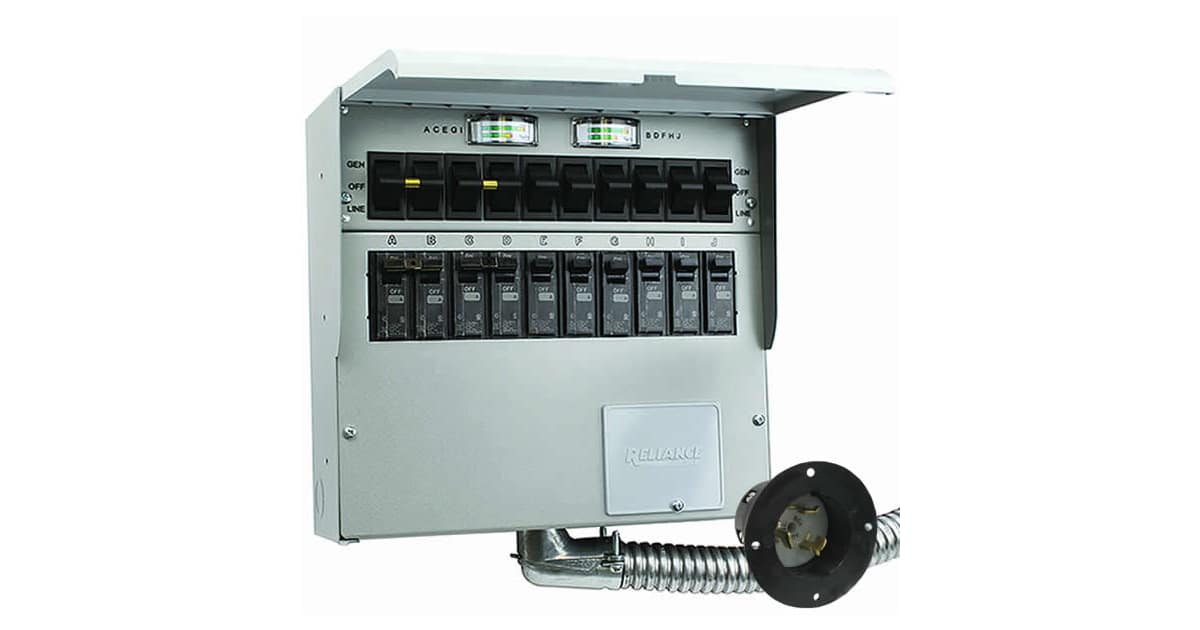 Reliance Controls A510A Pro/Tran 2 50-Amp (120 / 240V) Single-Phase ...