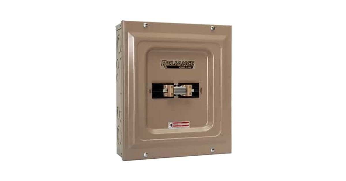 Reliance Controls TCA0606D 60-Amp (120 / 240V) Single-Phase Indoor ...