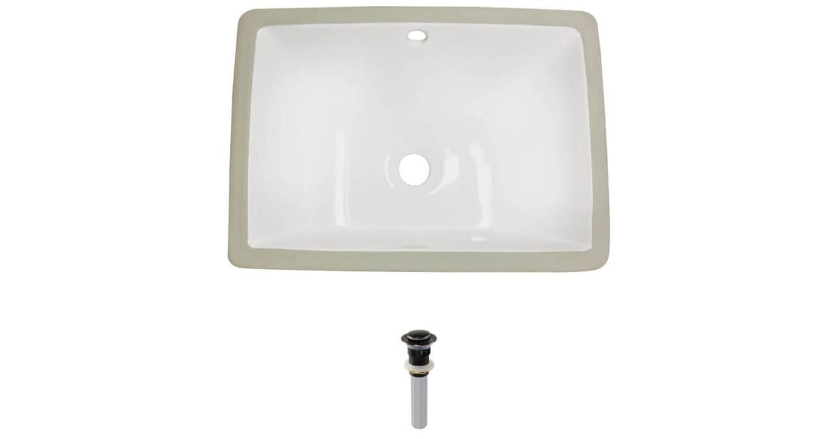 Rene R2-1007-B-PUD-ABR 18-1/4" Rectangular Vitreous China | Ferguson H
