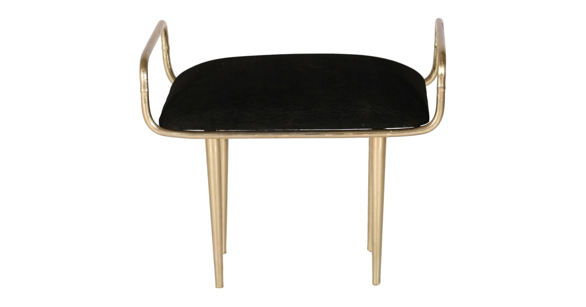 Ren Wil CHA040 Delice 24"W Urban/Luxe Accent Stool with Upholstered ...