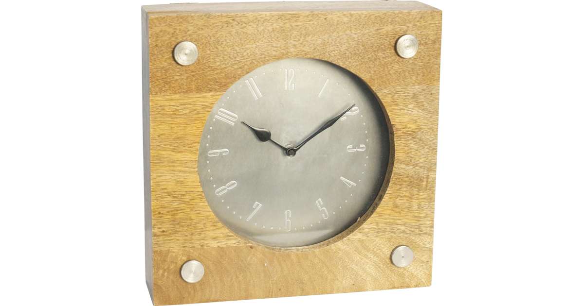 Ren Wil CL205 Norfolk Analog Wooden Desk Clock | Ferguson Home
