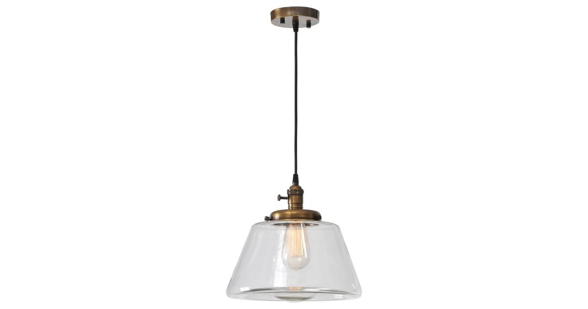 Ren Wil LPC085 Concetta 1 Light Pendant with Clear Glass Shade ...