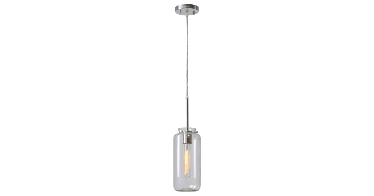 Ren Wil LPC087 Vincenzo 1 Light Pendant with Clear Glass Shade | Build.com