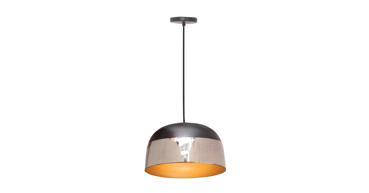 Ren Wil LPC4051 Claremont Single Light 17" Wide Pendant with Iron Shade ...