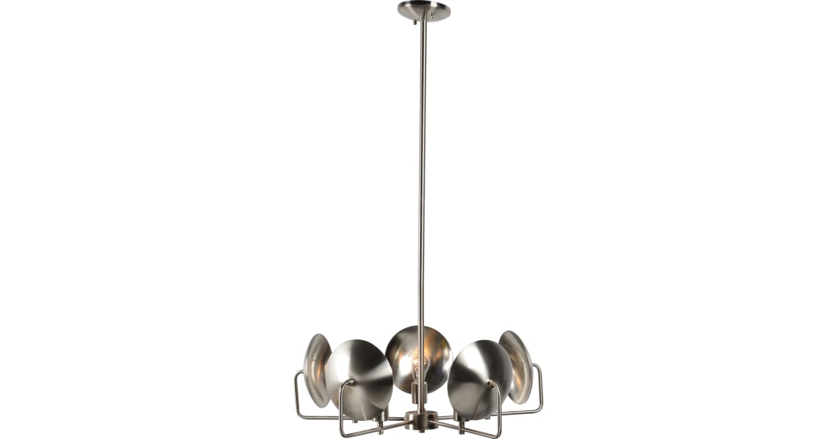 Ren Wil LPC4071 Reflector 5 Light 27" Wide Chandelier with Metal Shades ...