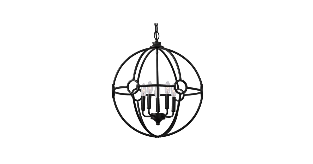 Ren Wil LPC4170 Maida 5 Light 21" Wide Taper Candle Chandelier ...
