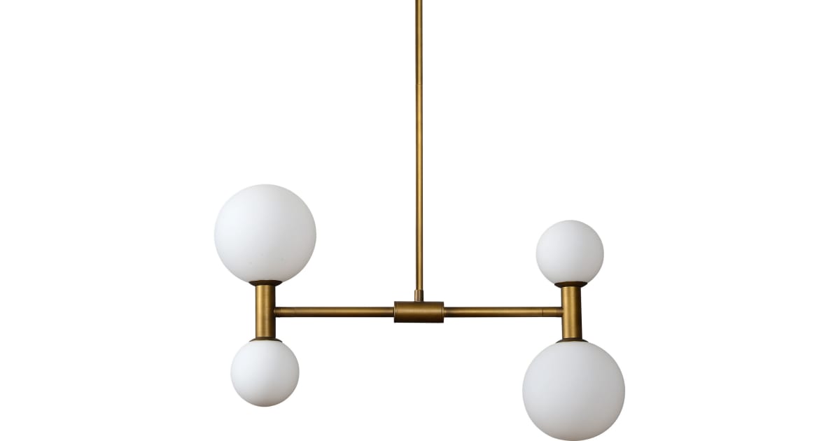 Ren Wil LPC4445 Luiza 4 Light 24" Wide LED Abstract Pendant | Ferguson Home