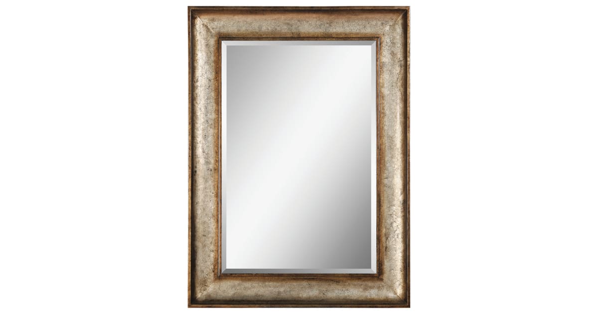 Ren Wil MT1112 Lola Rectangle Mirror with Brown and Silver Antique ...