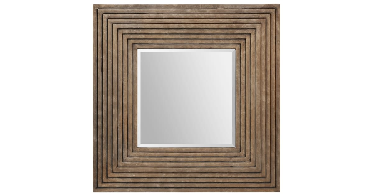 Ren Wil MT1363 Malawi Square Mirror with Champagne Frame | Ferguson Home
